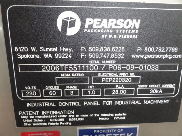 Plemons / Pearson TF-55 Tray Former - North Star Packaging